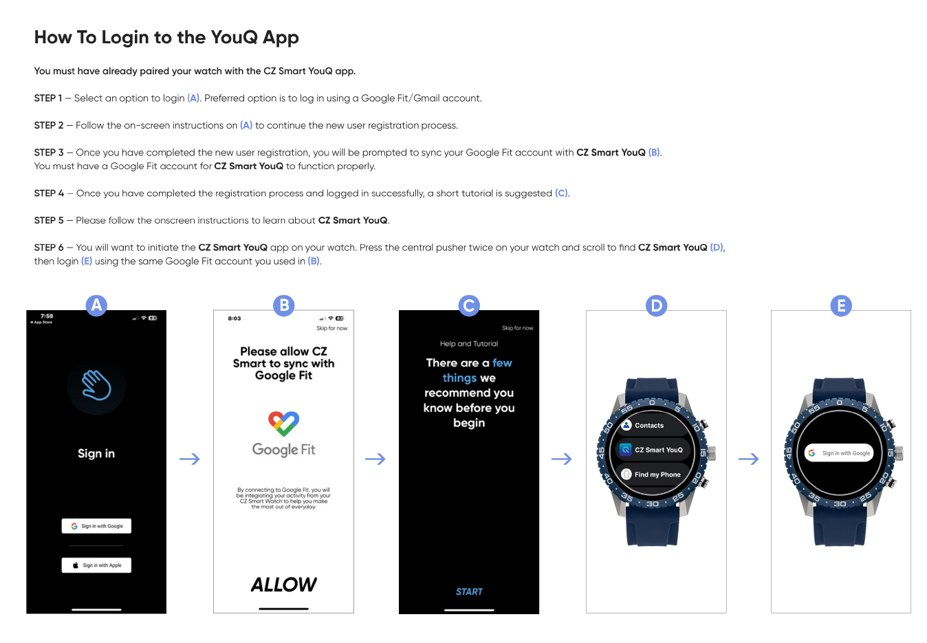 How do I set-up my CZ Smart Gen 2 touchscreen smartwatch? – Citizen ...